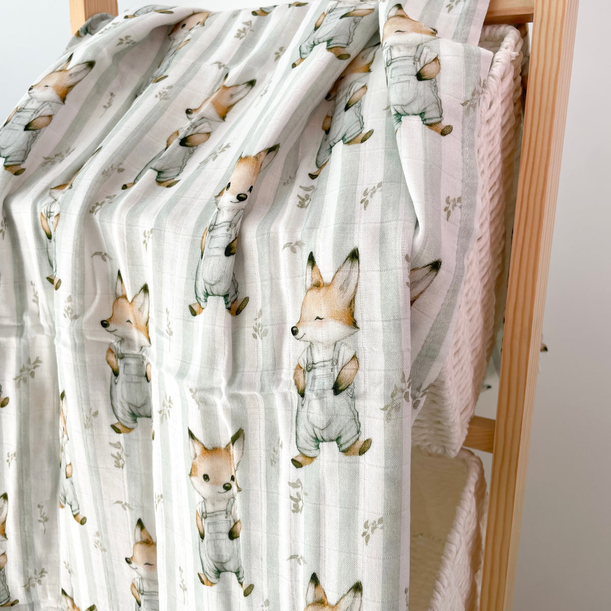 Mousseline Création Jade - bambou & coton - Renaldo le renard ...